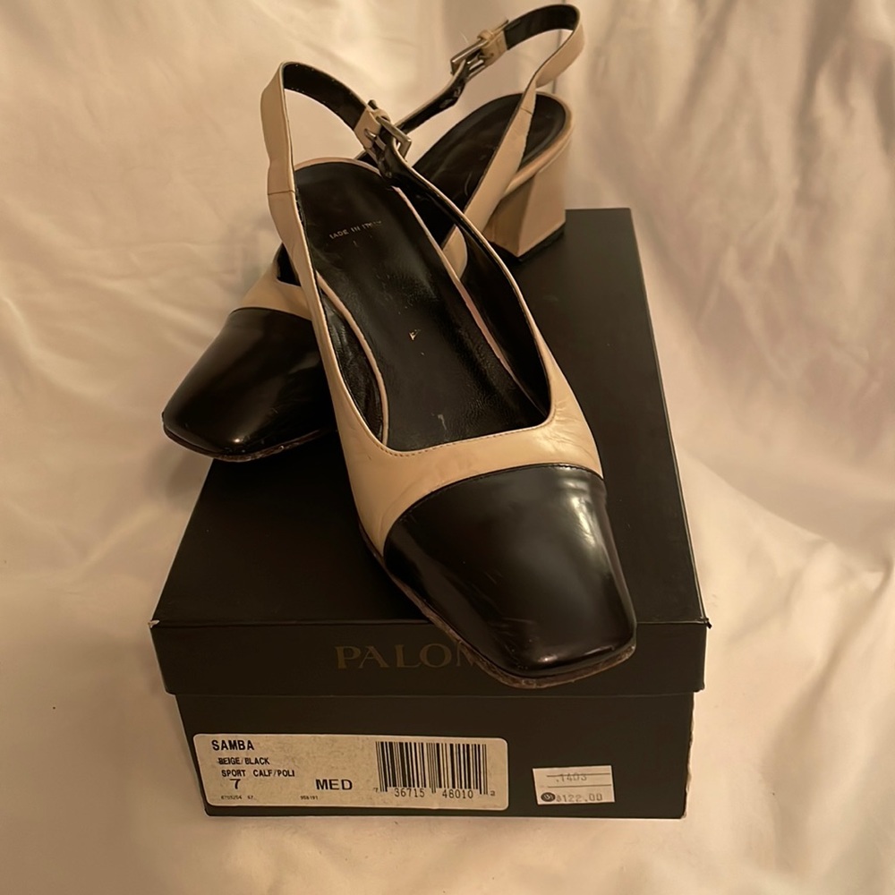 Vintage Paloma Samba Spectator Sling Back Pumps - Gem